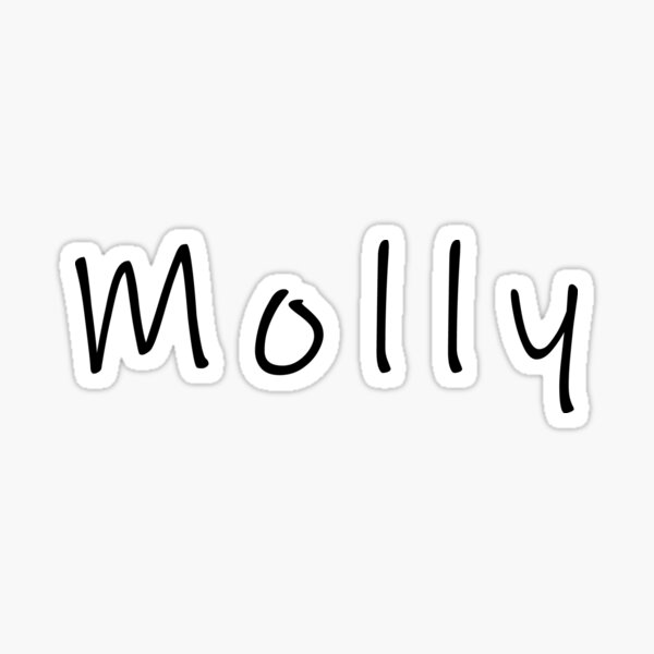 "Molly name" Sticker by gmstockstudio | Redbubble