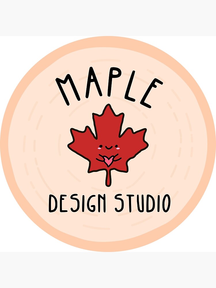 "Official Maple Design Studio Logo" Poster by williamiyov | Redbubble