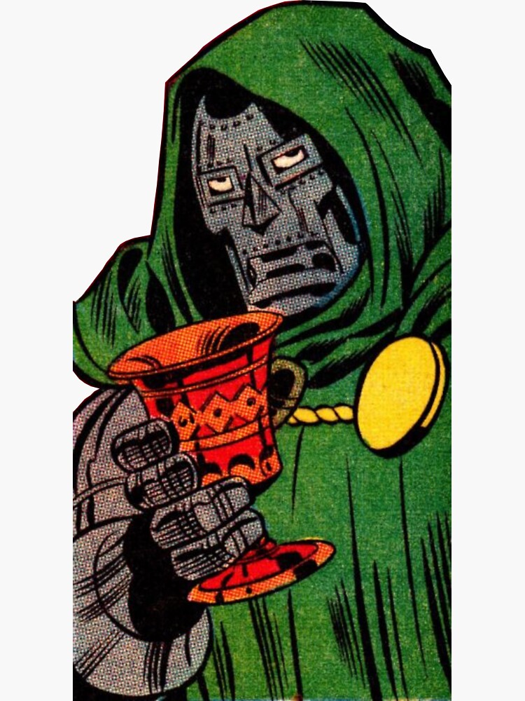 "MF DOOM / Dr. DOOM Comic Book Aesthetic" Sticker for Sale by ...