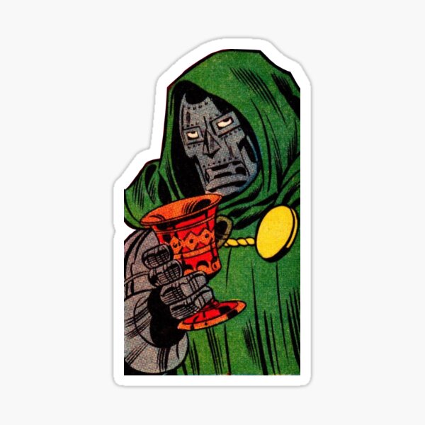 "MF DOOM / Dr. DOOM Comic Book Aesthetic" Sticker for Sale by ...