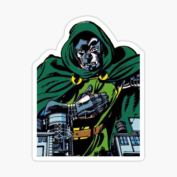 "MF DOOM / Dr. DOOM Comic Book Aesthetic" Sticker for Sale by ...