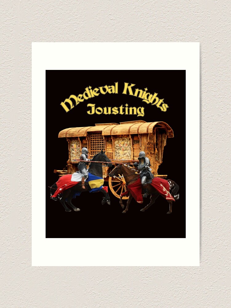"Medieval Christian Knights Jousting " Art Print for Sale by joseech ...