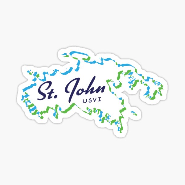 "St. John USVI" Sticker for Sale by MartinRivas | Redbubble