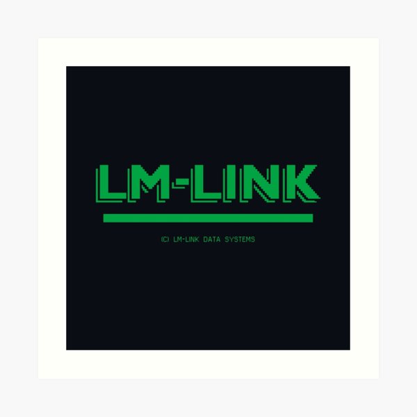 "LM-LINK loading screen logo (Isolation) (A)" Art Print for Sale by ...