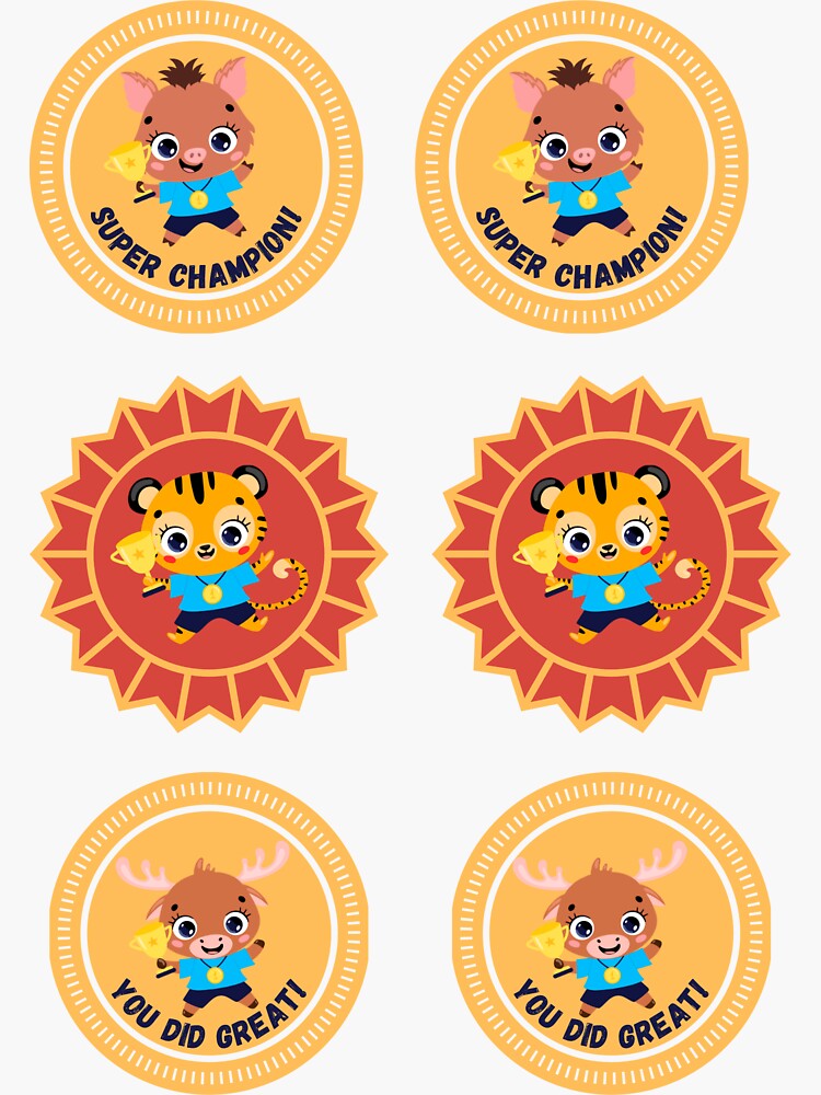 "Champion Sticker Prize " Sticker for Sale by SofSaman | Redbubble