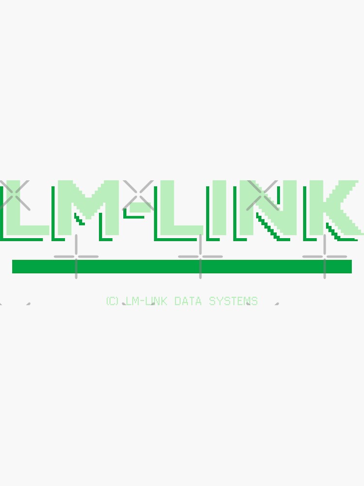Pegatina «Logotipo de la pantalla de carga de LM-LINK (aislamiento) (B ...