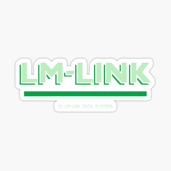 Pegatina «Logotipo de la pantalla de carga de LM-LINK (aislamiento) (B ...
