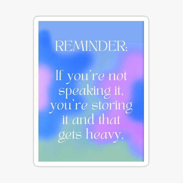 "friendly reminder" Sticker by alanxshby | Redbubble