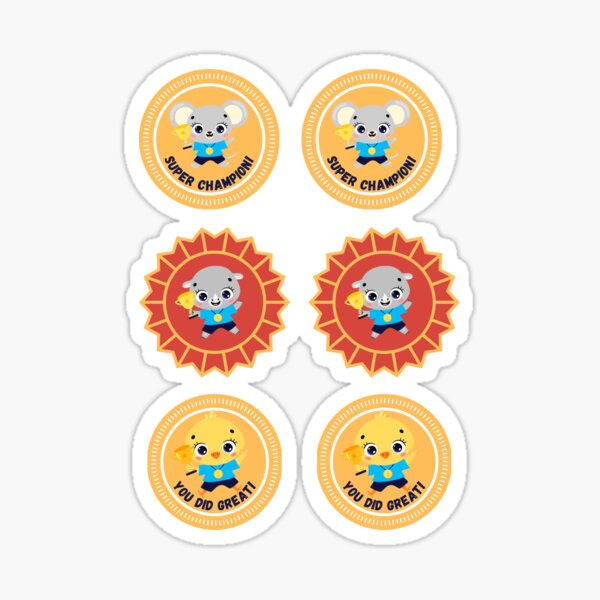 "Champion Sticker Prize " Sticker for Sale by SofSaman | Redbubble