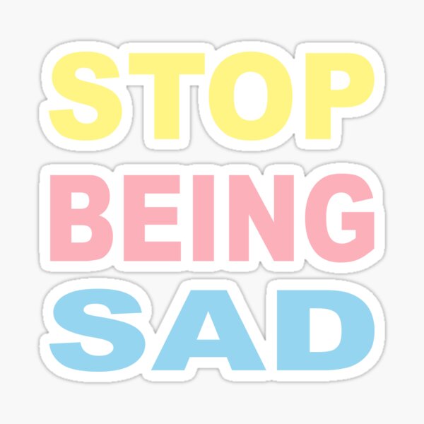 "Sad girl" Sticker by BrunaEsmanhotto | Redbubble