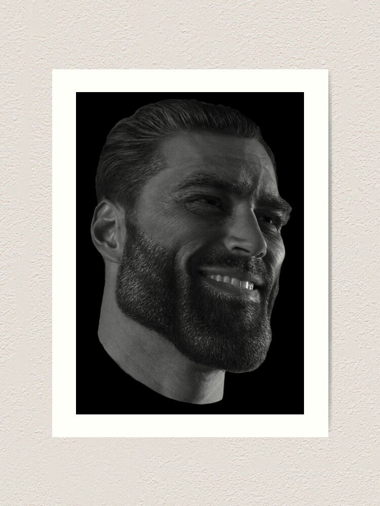 "GIGACHAD" Art Print for Sale by BrutalistPrint | Redbubble
