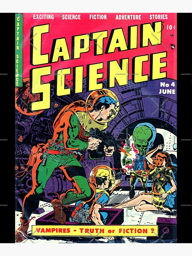 "Captain Science #4 - Classic Vintage Retro Science Fiction Comic Book ...