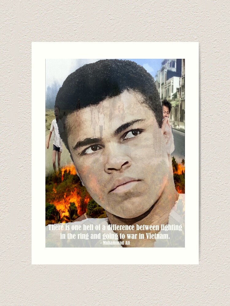 "Muhammad Ali opposing the Vietnam War - Colorized - " Art Print for ...