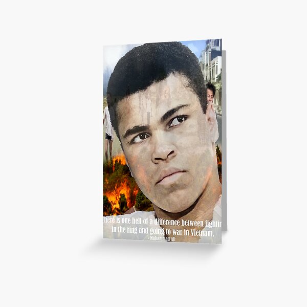 "Muhammad Ali opposing the Vietnam War - Colorized - " Greeting Card by ...