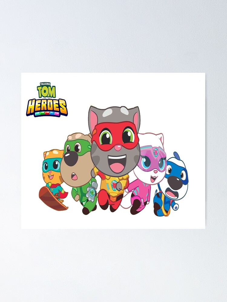 "Talking Tom Heroes" Poster for Sale by Parkid-s | Redbubble