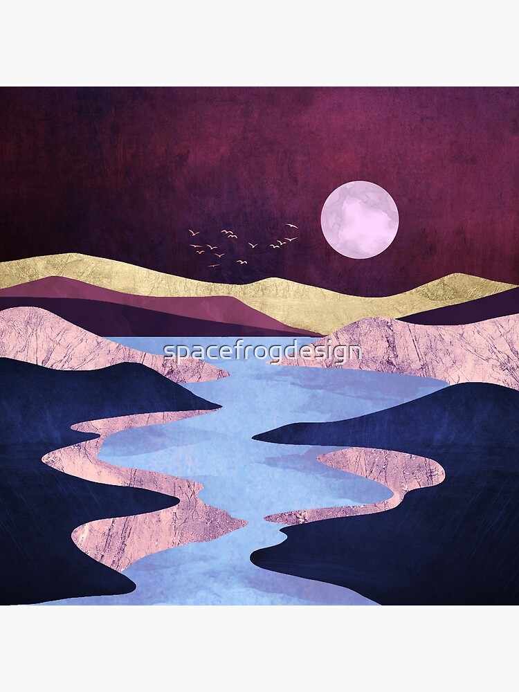 "Periwinkle River" Poster by spacefrogdesign | Redbubble