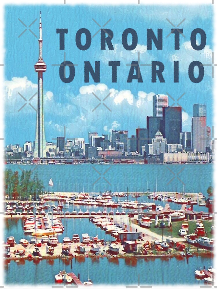 "Toronto Ontario Canada Vintage Travel Decal" Sticker for Sale by ...