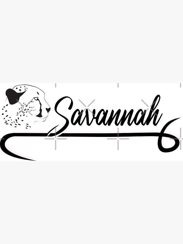 "Cheetah profile with Savannah text" Poster by FuriusArt | Redbubble