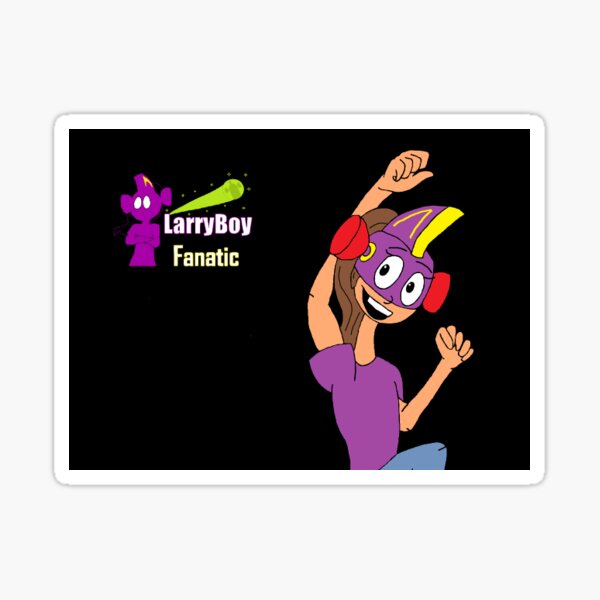 "LarryBoy Fanatic (logo and pose)" Sticker for Sale by ronniegonza500 ...