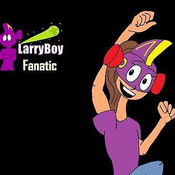 "LarryBoy Fanatic (logo and pose)" Sticker for Sale by ronniegonza500 ...