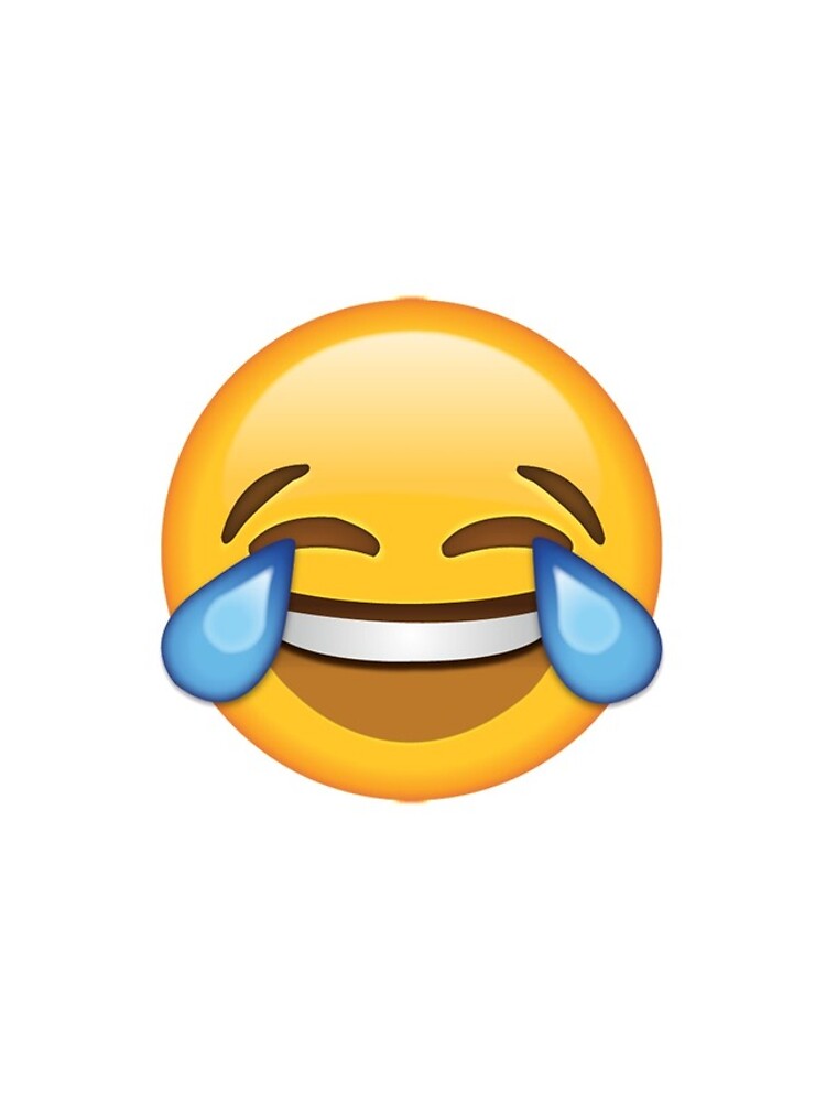 Coque iPhone « Larmes de joie Emoji qui rit », par RBEmoji | Redbubble