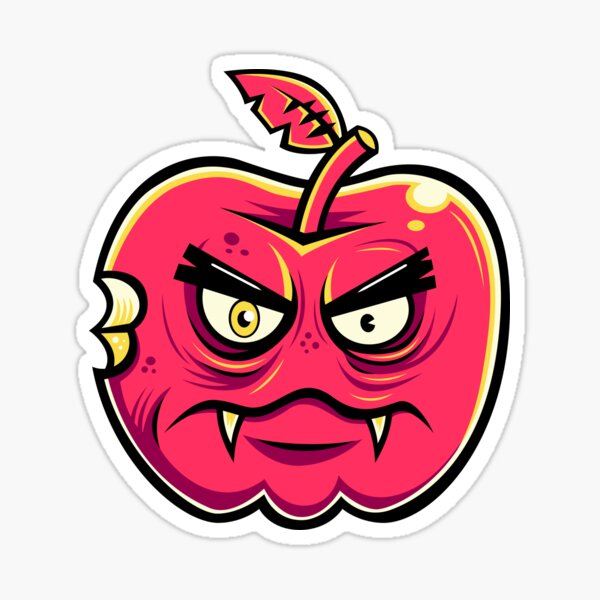 "Bad Apple." Sticker for Sale by strangethingsA | Redbubble