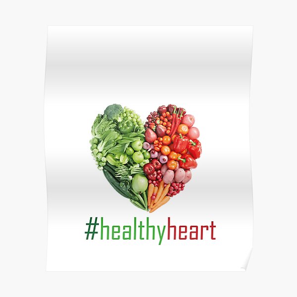"Healthy Heart" Poster for Sale by NiceShirtY | Redbubble