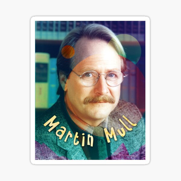 "Martin Mull, Man of Many Laughs" Sticker for Sale by Cuttintees ...