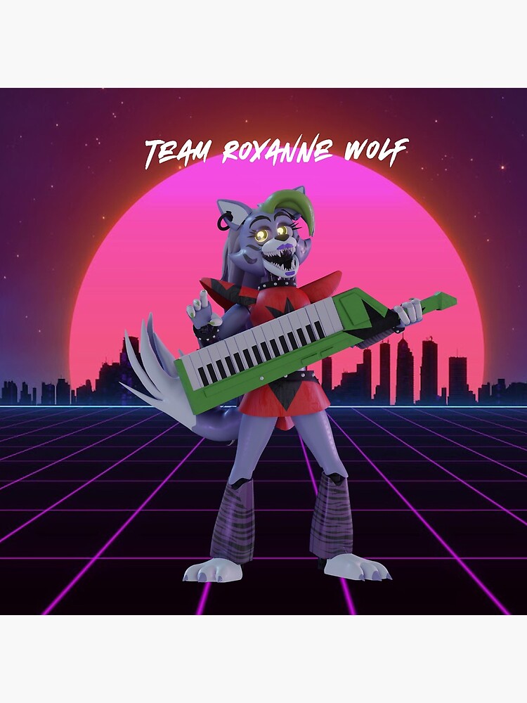 "FNAF! Team Roxanne Wolf" Art Print by Glam-merch | Redbubble