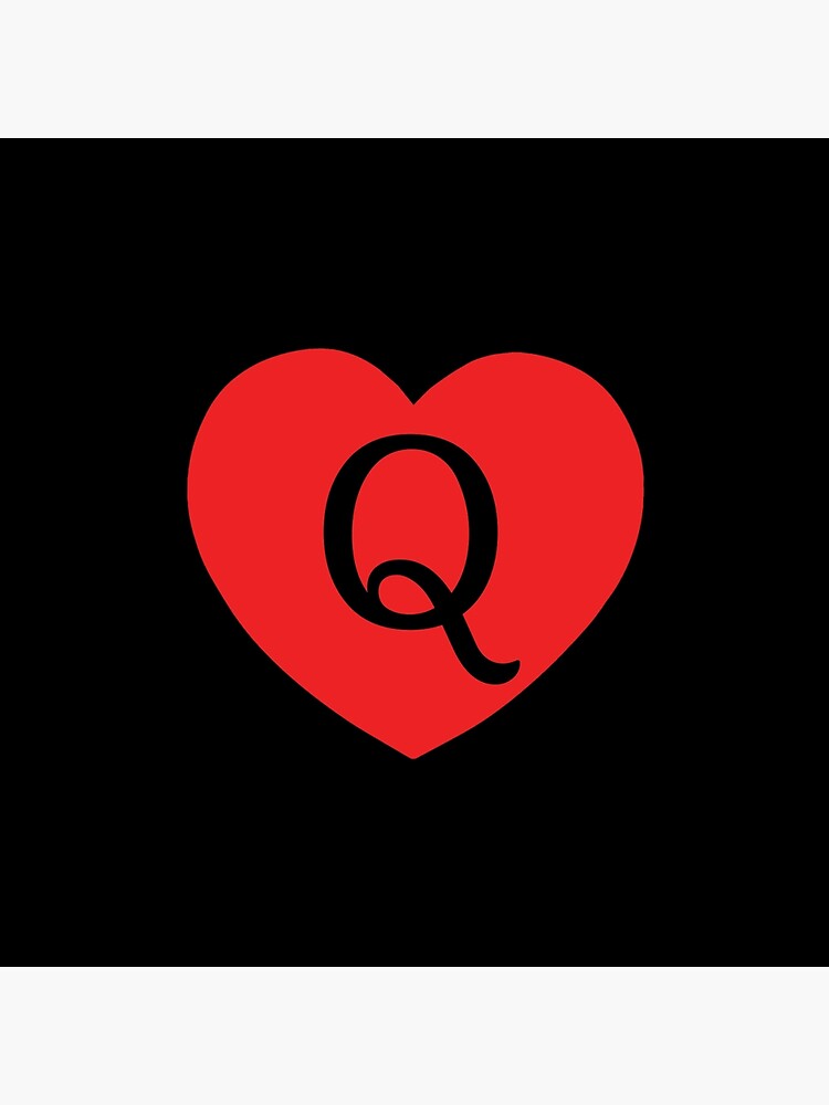 "Queen of Hearts (Red Heart, Clear Q)" Poster for Sale by MyKinkyStuff ...
