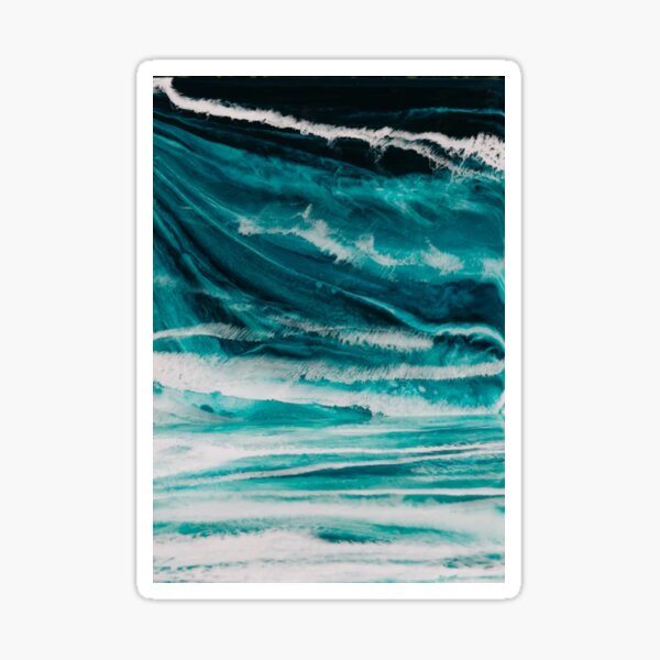 "Blue Ocean" Sticker by annaferarts | Redbubble