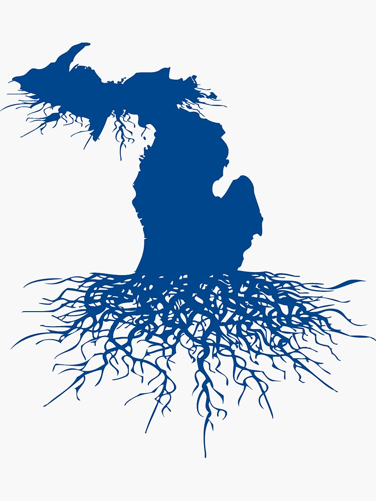 "Michigan Roots" Sticker for Sale by downwithdetroit | Redbubble