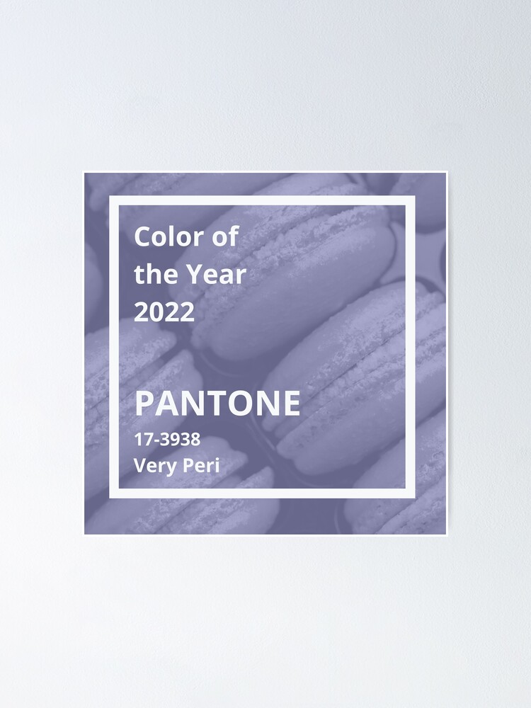 "Very Peri Pantone Farbe des Jahres 2022 Macaron" Poster von IlinaK ...