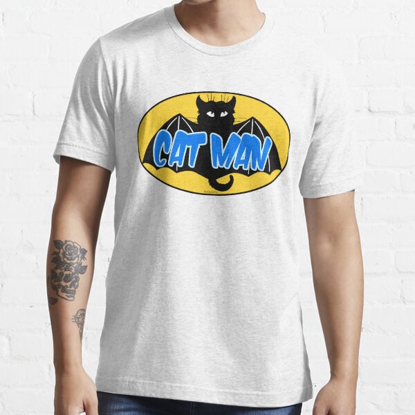 "CATMAN" T-shirt for Sale by darklordpug | Redbubble | cat t-shirts ...