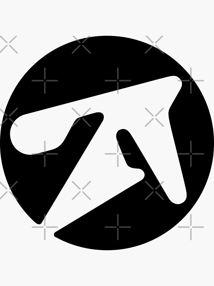 "aphex twin alternative style logo in black " Sticker for Sale by ...