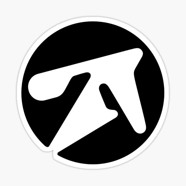 "aphex twin alternative style logo in black " Sticker for Sale by ...
