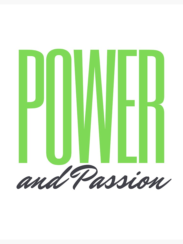 "power and passion" Sticker for Sale by nfb-design | Redbubble