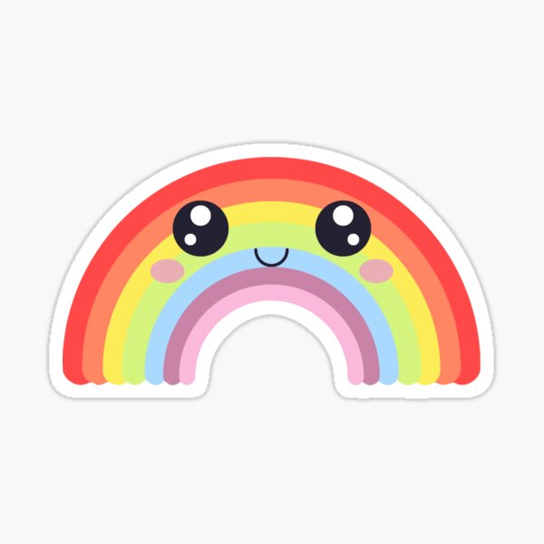 "Kawaii rainbow" Sticker for Sale by YasminSchikorra | Redbubble