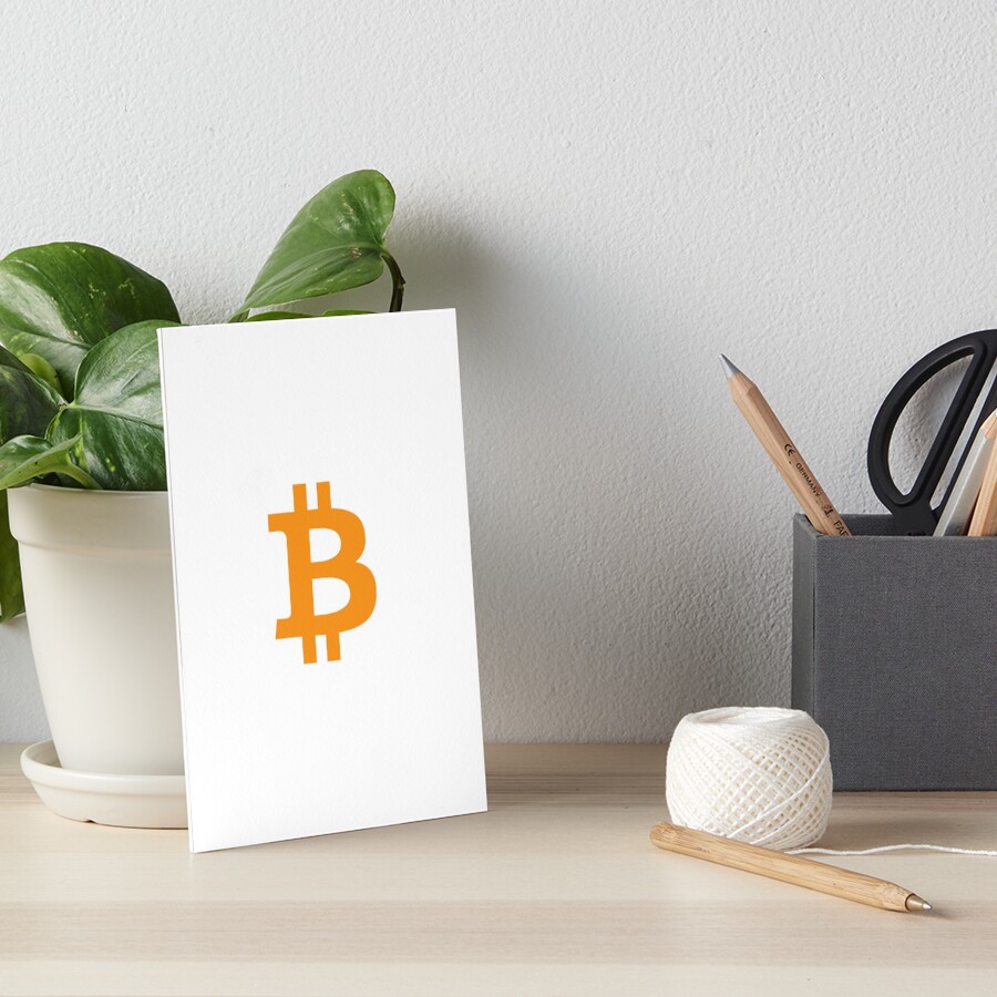 "Bitcoin Letter B Logo" Art Board Print by dtor5 | Redbubble