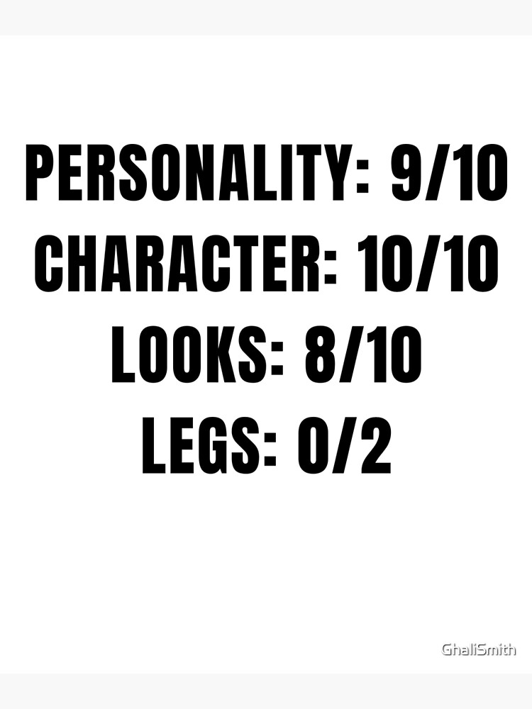 "Funny Double Broken Leg Amputee Joke Gift Design" Poster for Sale by ...