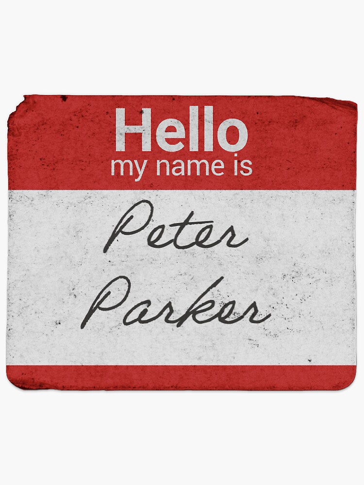 "Peter Parker Name Tag" Sticker for Sale by AgentsofMarvel | Redbubble