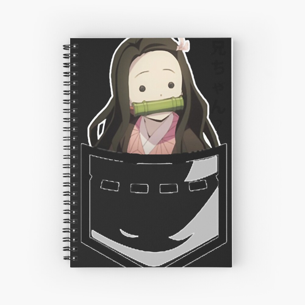 "Demon Slayer - Pocket Nezuko - Onii-Chan ver" Spiral Notebook by ...