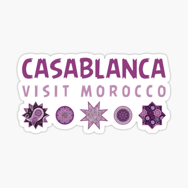 "CASABLANCA" Sticker for Sale by monkeydesigns4u | Redbubble