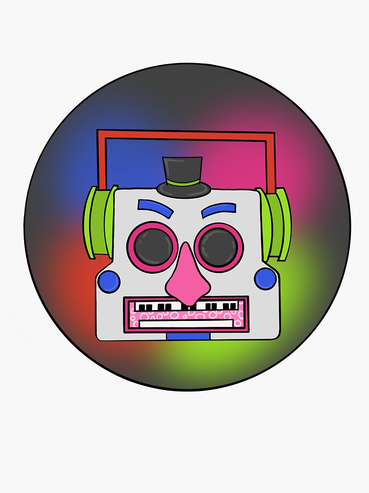 "Security Breach DJ Music Man " Sticker by adore-art- | Redbubble