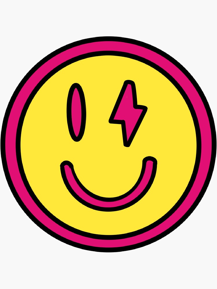 "Preppy smiley face! " Sticker by savleigh77 | Redbubble