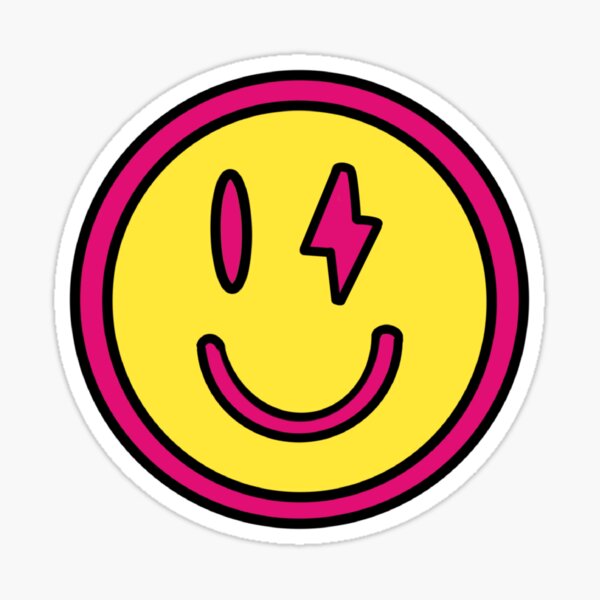 "Preppy smiley face! " Sticker by savleigh77 | Redbubble