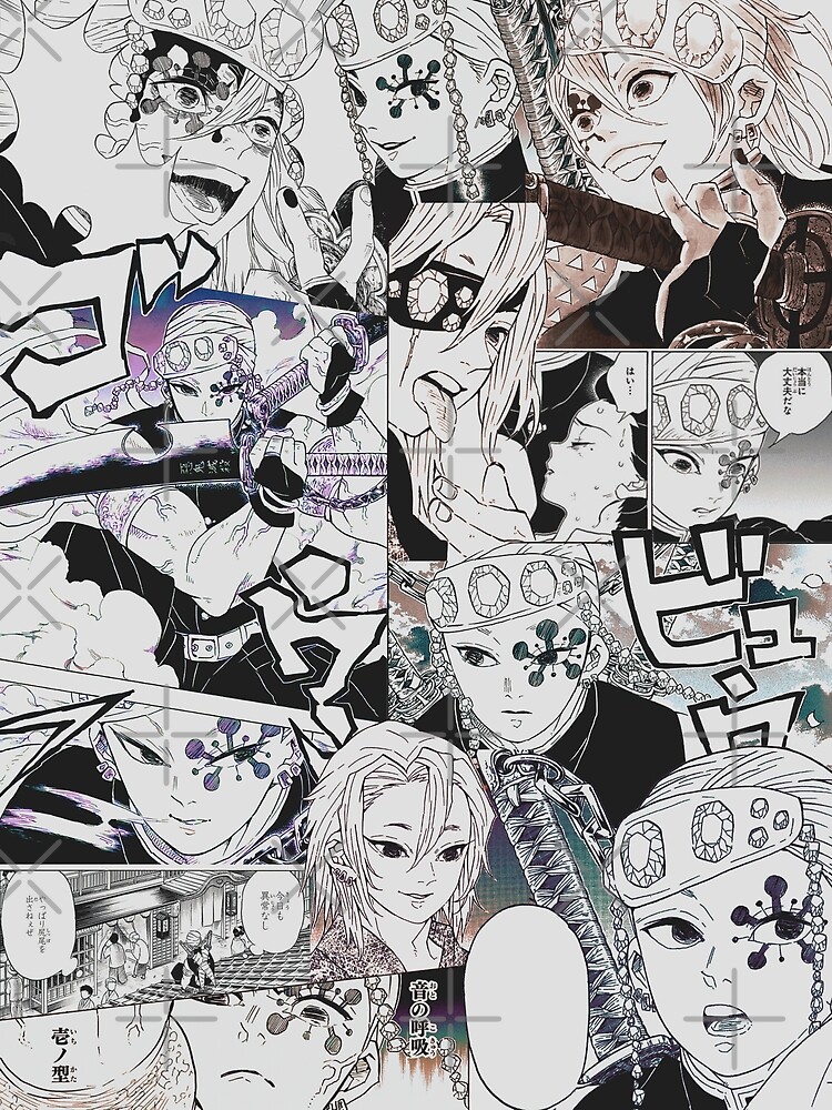 "Demon Slayer Tengen Uzui Collage Flamboyant" Art Print for Sale by ...