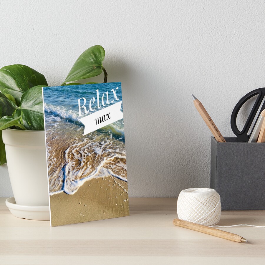 "Relax Max" Art Board Print by Janeycatdesign | Redbubble