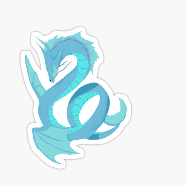 "Blue Dragon" Sticker for Sale by ShyExhibit | Redbubble