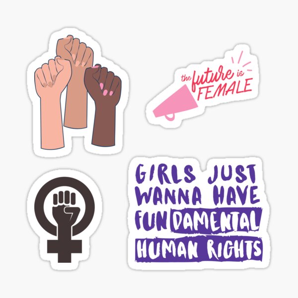 "Womens Rights Stickers, Feminism Stickers" Sticker for Sale by pppshop ...